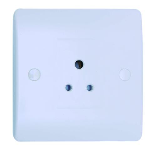 1 Gang 2 Amp Round Pin Unswitched Socket, High Quality 1 Gang 2 Amp ...