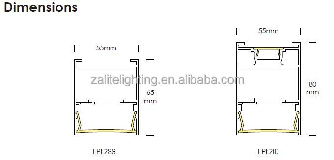 Linear Light Profile Linkable Batten Modern Ceiling Pendant Dim Led ...