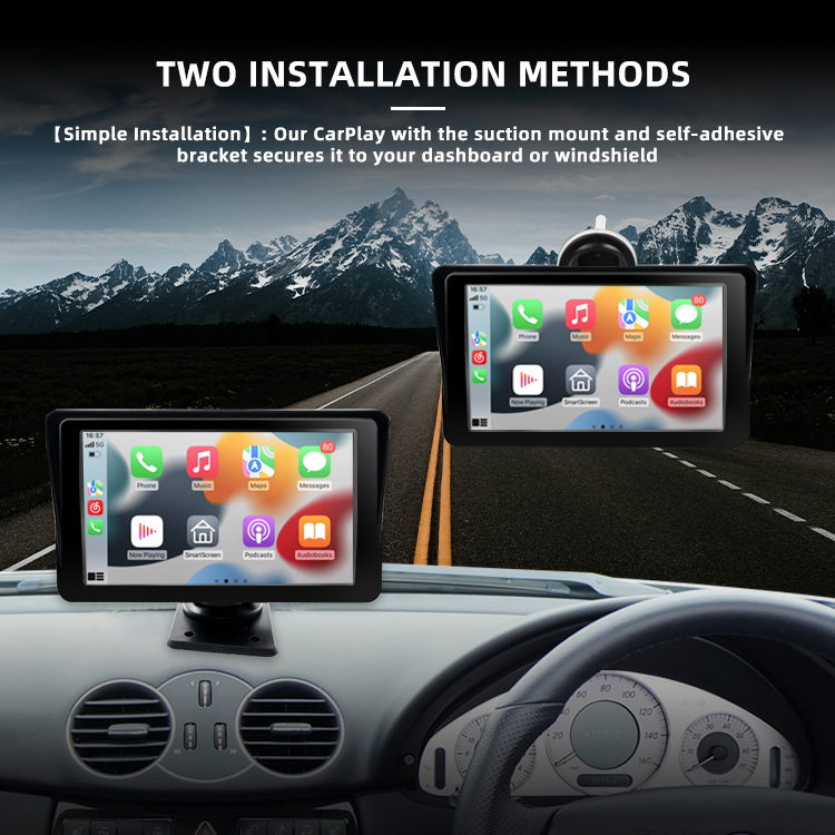 7 Inch Dual Lens 4k+1080p Car Display Monitor With Gps Navigation ...