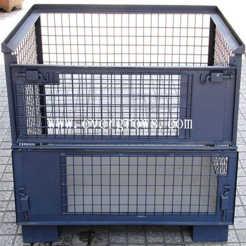 Collapsible Pallet Steel Crate Wire Mesh Box, High Quality Collapsible ...