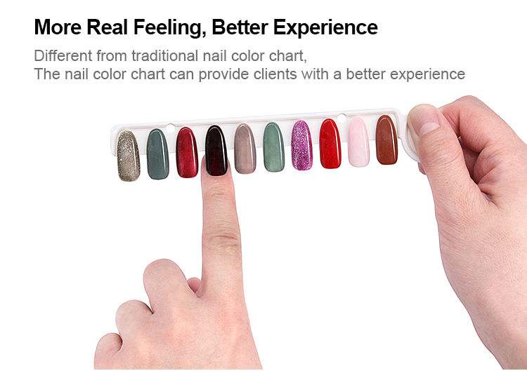 Nail Color Chart Display Book: 150 Tips For Manicure And Gel Polish ...