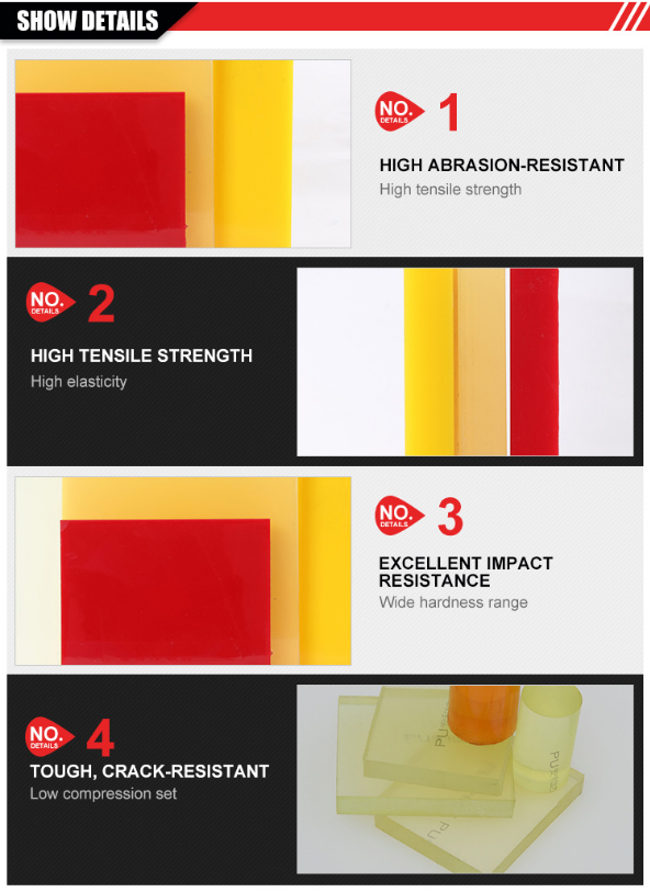 Yellow Pu Material Polyurethane Pu Sheet, High Quality Yellow Pu ...