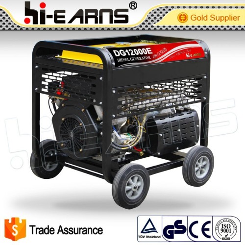 9kw Electric Start Open Two Cylinder Air-cooled Diesel Generator, High ...