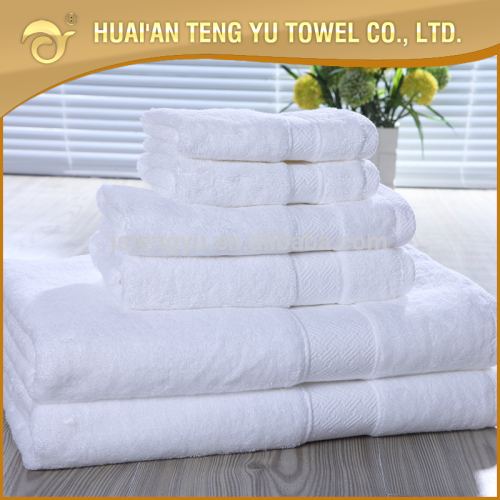 Luxury Border Design White Hotel Towel, High Quality Luxury Border ...