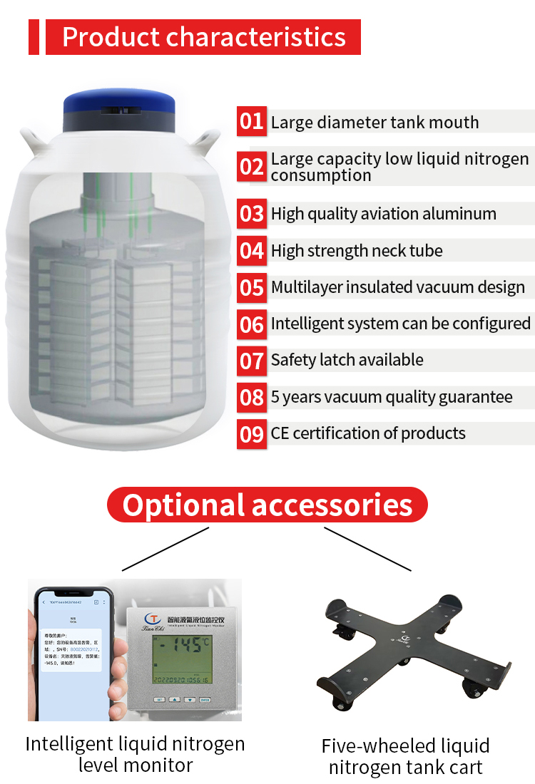 Djibouti Liquid Nitrogen Tank For Laboratory Kgsq Embryo Storage Tank ...