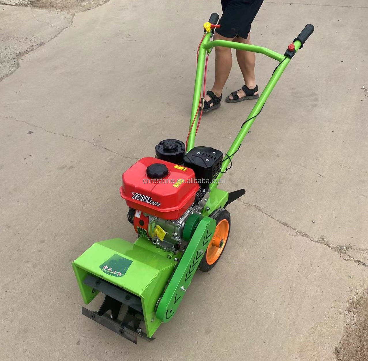 Hand Push Tiller Grass Weeder Ditching Machine, High Quality Hand Push ...