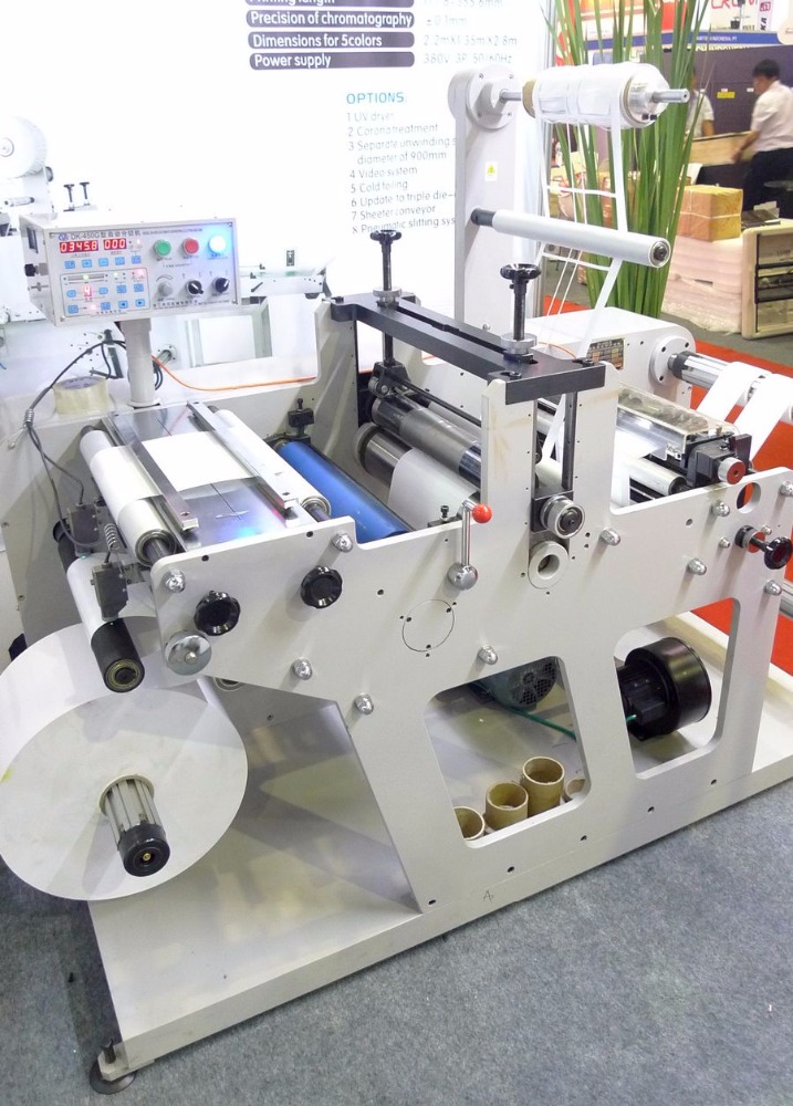 Dk-320g Model Label Slitter Rewinder With Rotary Die Cutting, High ...