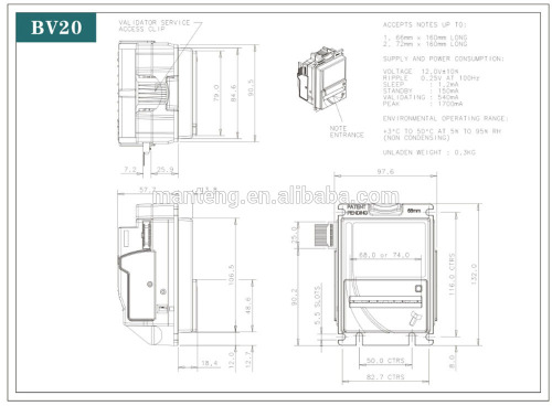 Vending Machine Ict Bill Acceptor, High Quality Vending Machine Ict ...