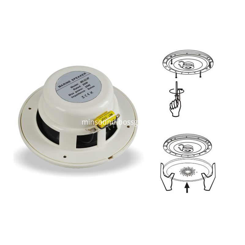 2-way Ceiling Loudspeaker For High Temperature High Humidity, High ...