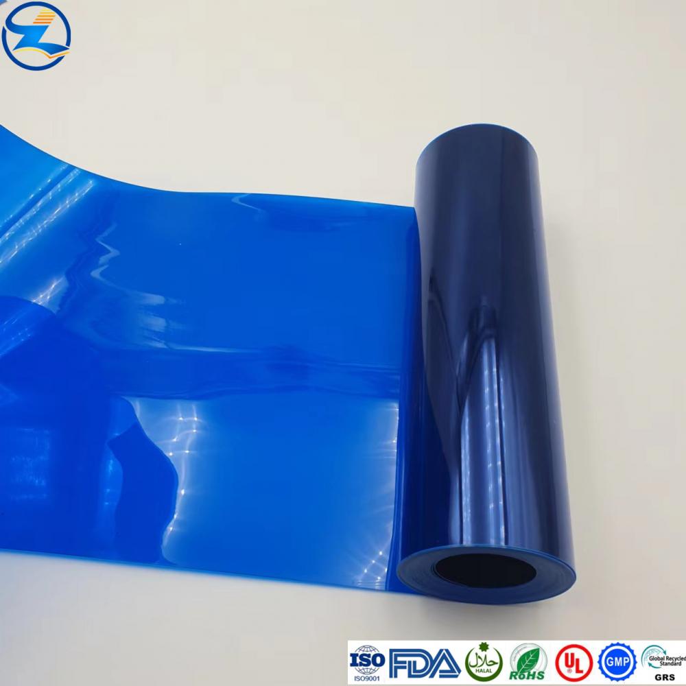 Clear Blue Thermoforming Pvc/pvdc Pharma Films คุณภาพสูง Clear Blue ...
