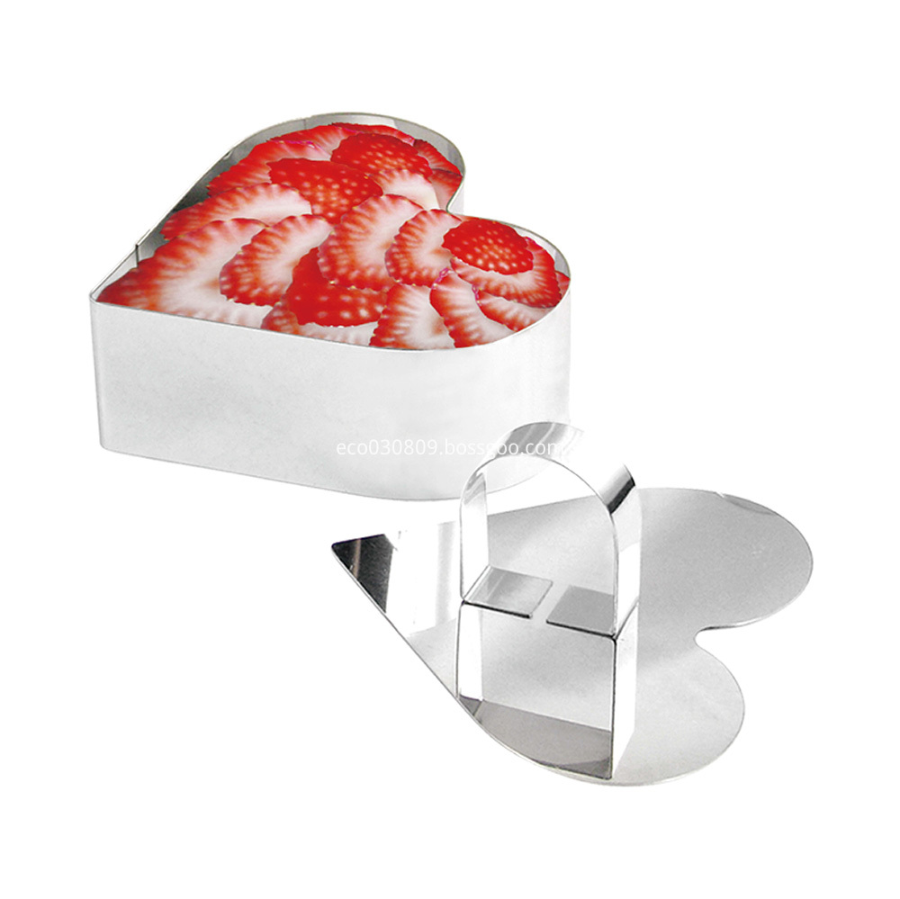 4pcs Heart Shaped Rings Mold Set, High Quality 4pcs Heart Shaped Rings ...