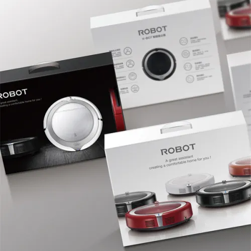 Automatic Vacuum Cleaner Robot Packing Corrugate Paper Box, High ...