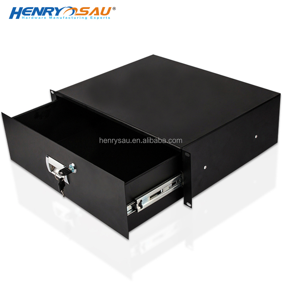 Adjustable Universal 1u Dj Lockable Drawer With Key Storage For Server ...