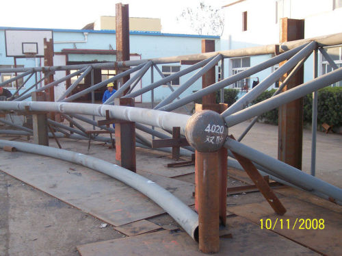 C And Z Purlins Steel Pipe Truss , Iso9001 Steel Tube Trusses, High ...