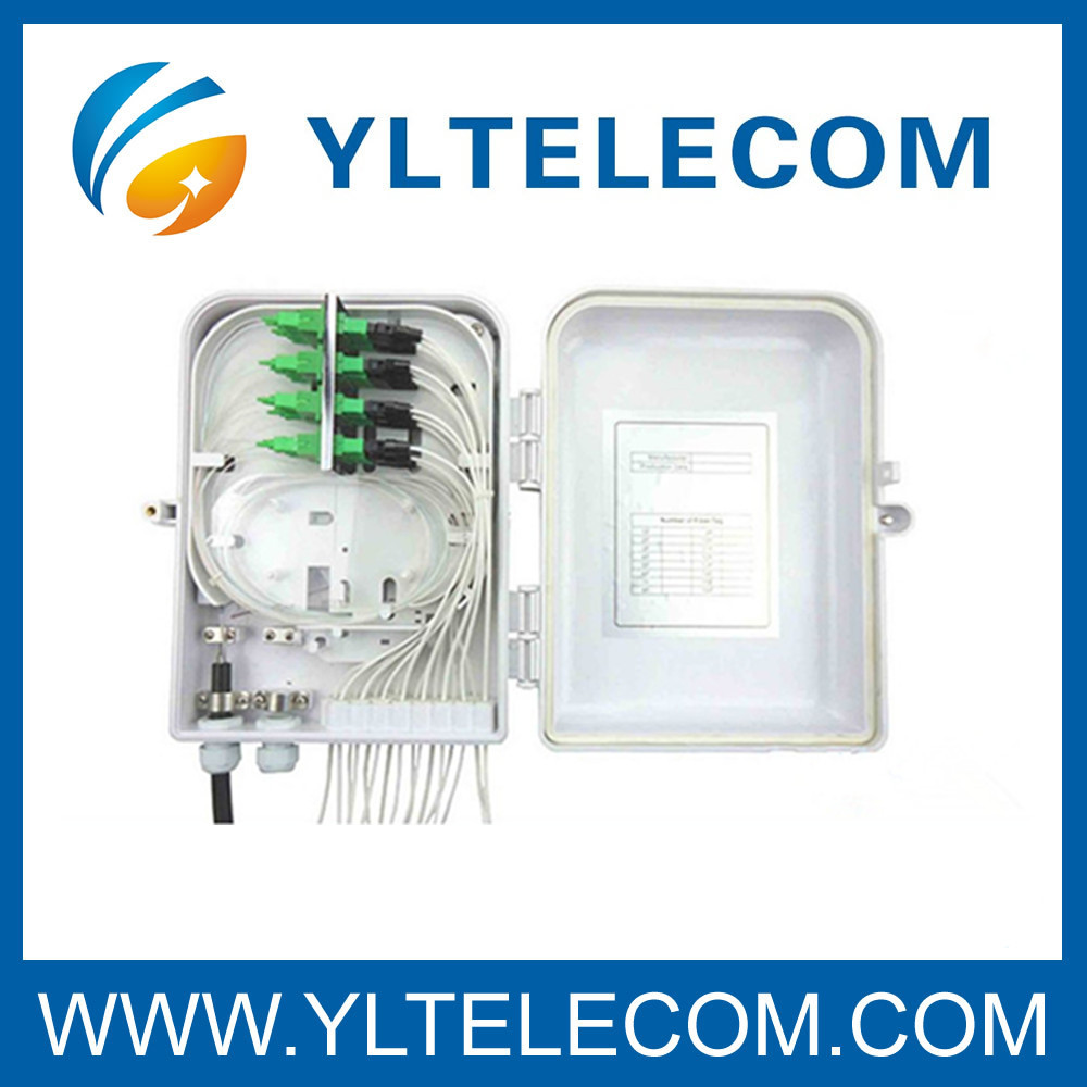 Wall Mounted Fiber Optic Odf Assembly With Fiber Patch Cords And Fiber ...