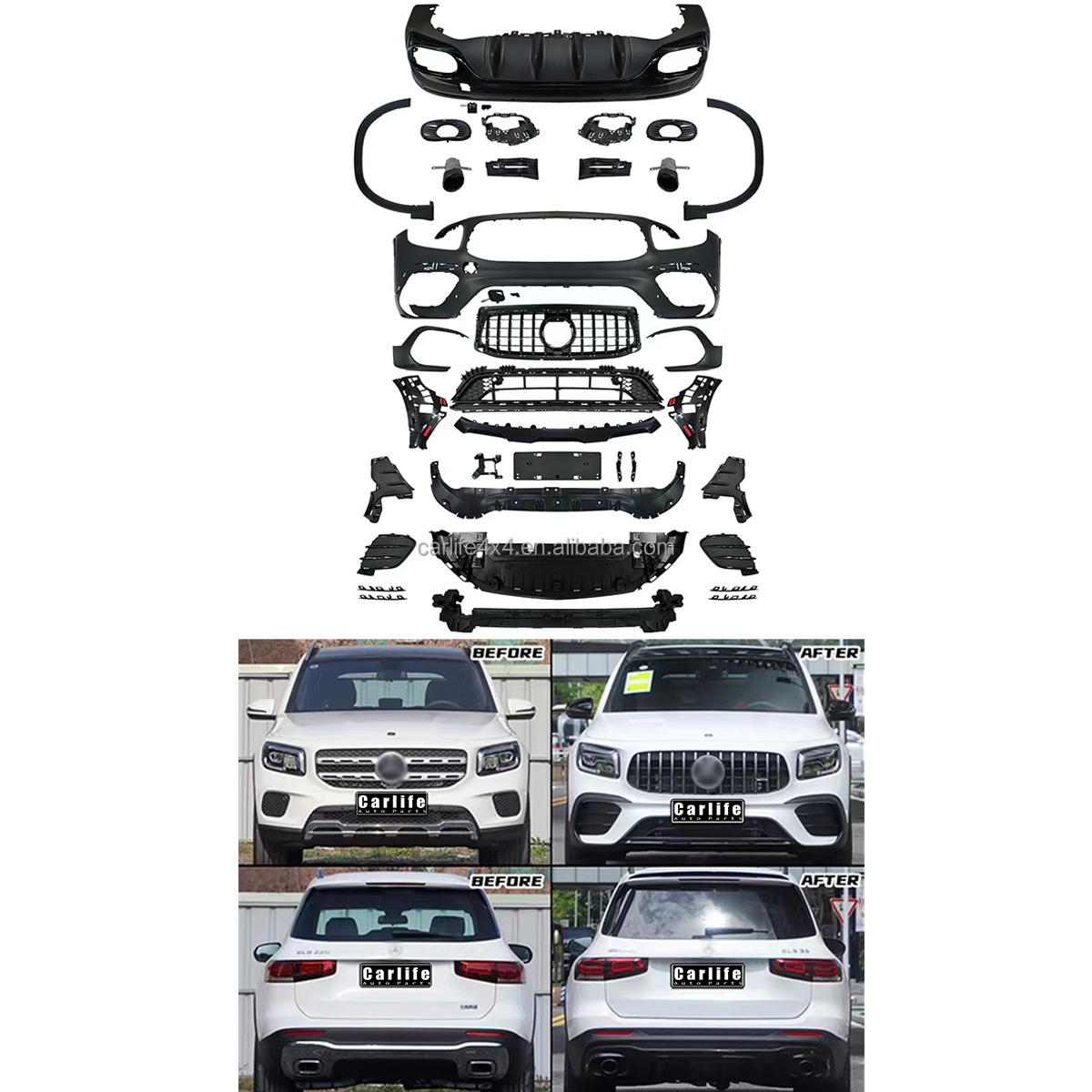 Amg Body Kit Bumpers For Mercedes-benz Glb Class X247 (2020+), High ...