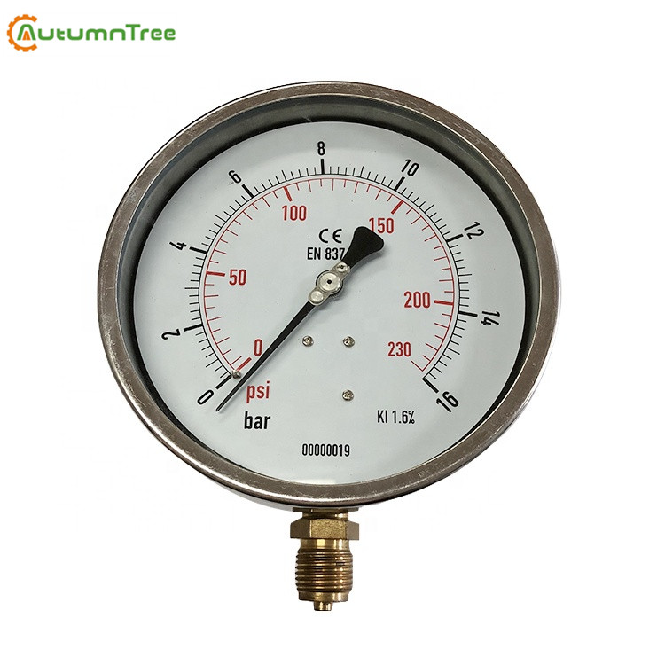 2.5 Inch Bayonet Bezel Liquid Filled Pressure Gauge, High Quality 2.5 ...
