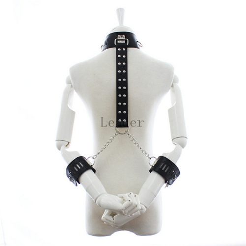 Leather Handcuffs And Neck Collar Sex Bondage Toys, High Quality ...