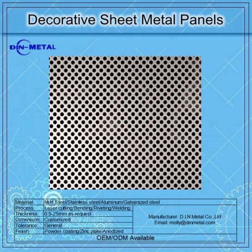 Decorative Sheet Metal Cnc Punched Panels Processing Manufacturer, High ...