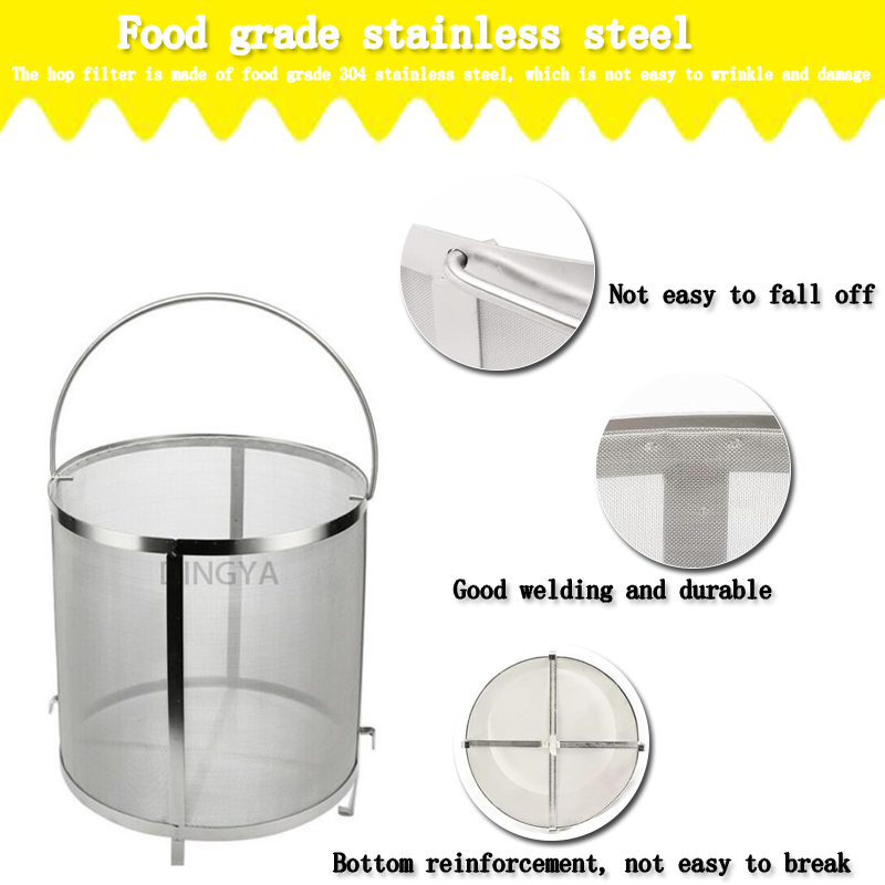 Ss304 Stainless Steel Wire Mesh Beer Wort Filter Basket - New Condition ...
