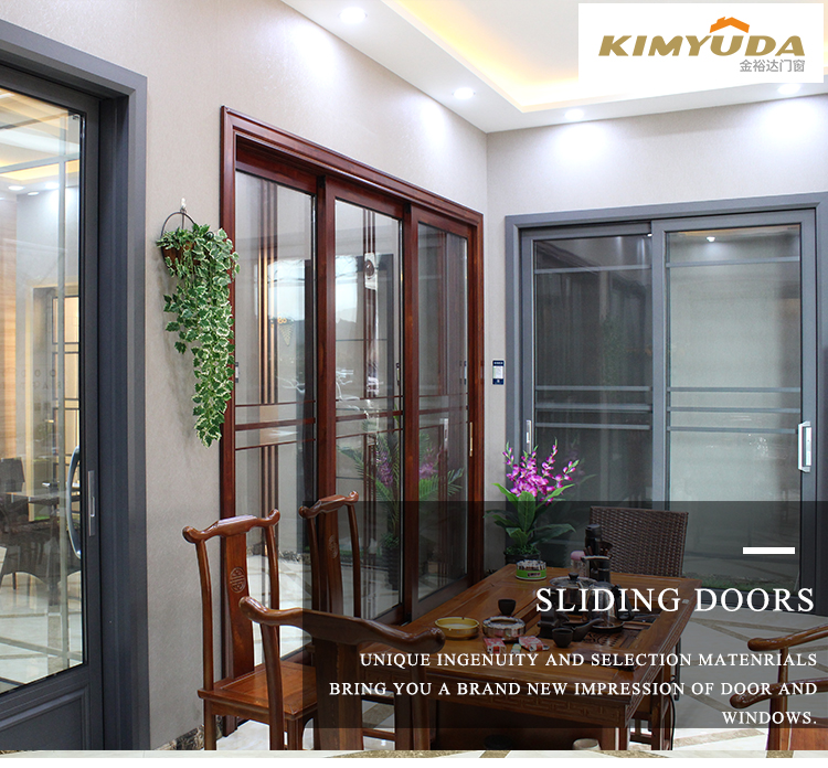 Frameless Aluminum Waterproof Slide Patio Door For Villa Apartment ...