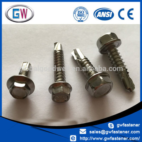 Hex Washer Flange Head Self Drilling Screw, High Quality Hex Washer ...