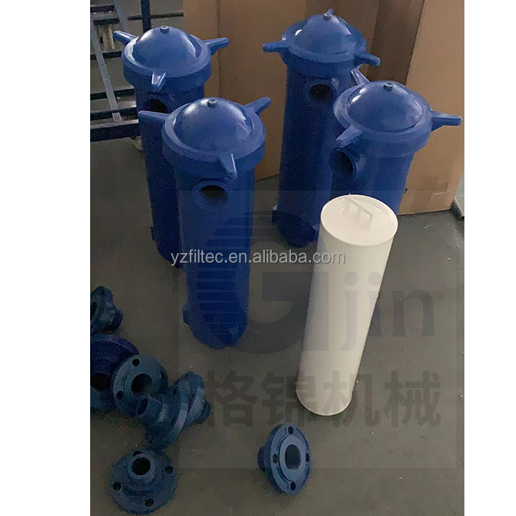 Upvc/pp Plastic Bag Filter Housing For Chemical Liquid Calcium Chloride ...