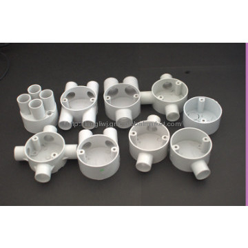 White Pvc Conduit Box Pipe Fittings Switch Box Junction Box, High ...