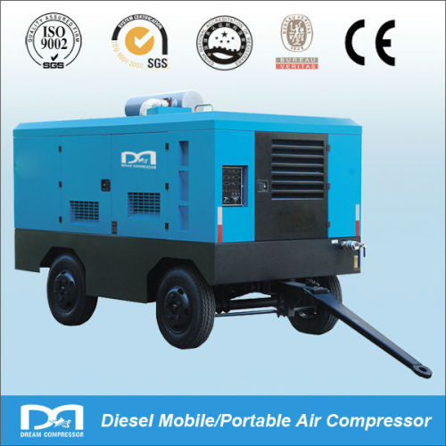 Double Screw Diesel Movable Screw Compressor, High Quality Double Screw ...