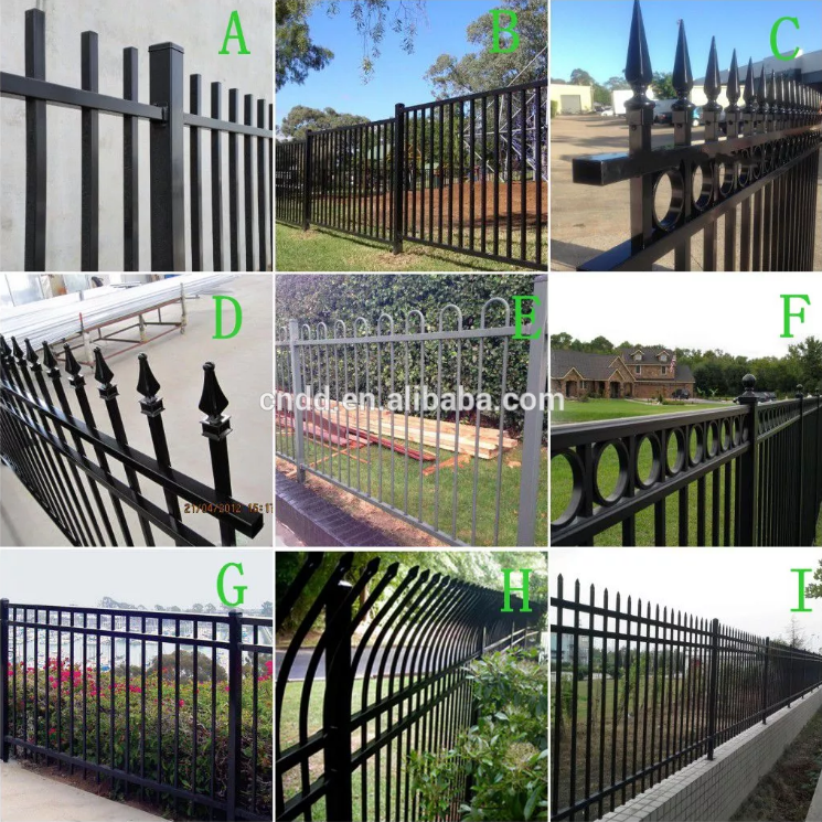 Garden Steel Fencing Metal Tube Fence Panels, High Quality Garden Steel ...