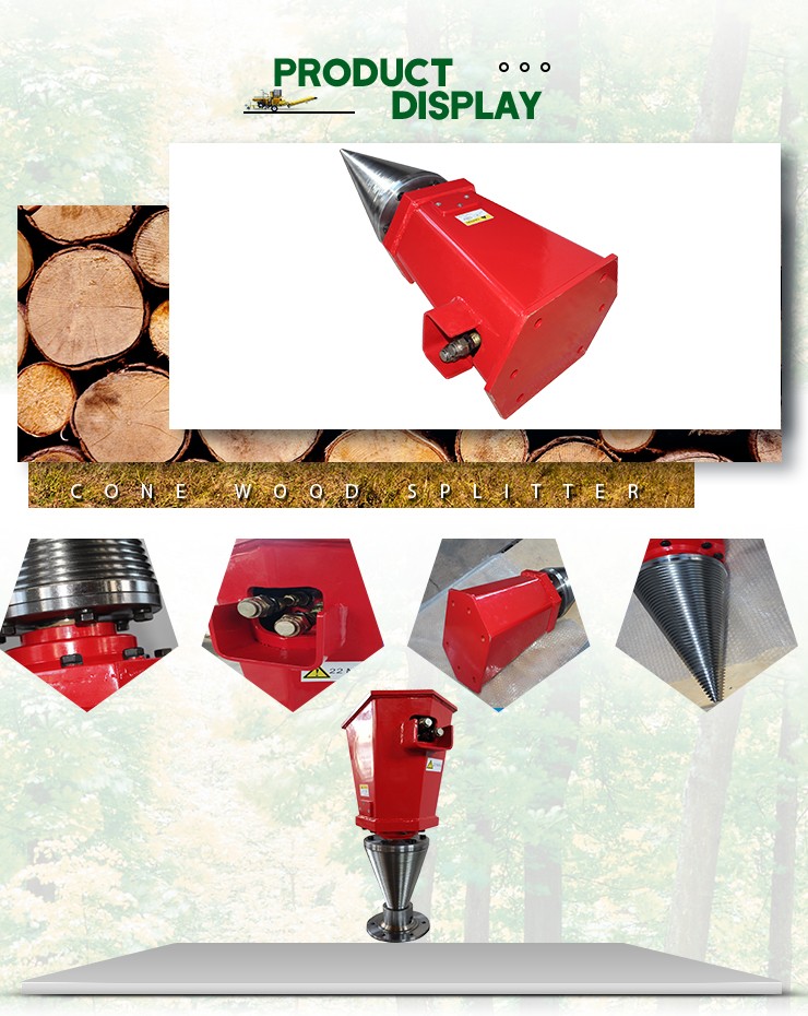Cone Log Splitter For Excavators Made In China, High Quality Cone Log ...