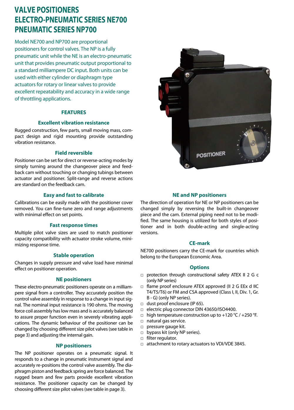 Ne724/s1a Electro-pneumatic Positioner Supplier In China, High Quality ...
