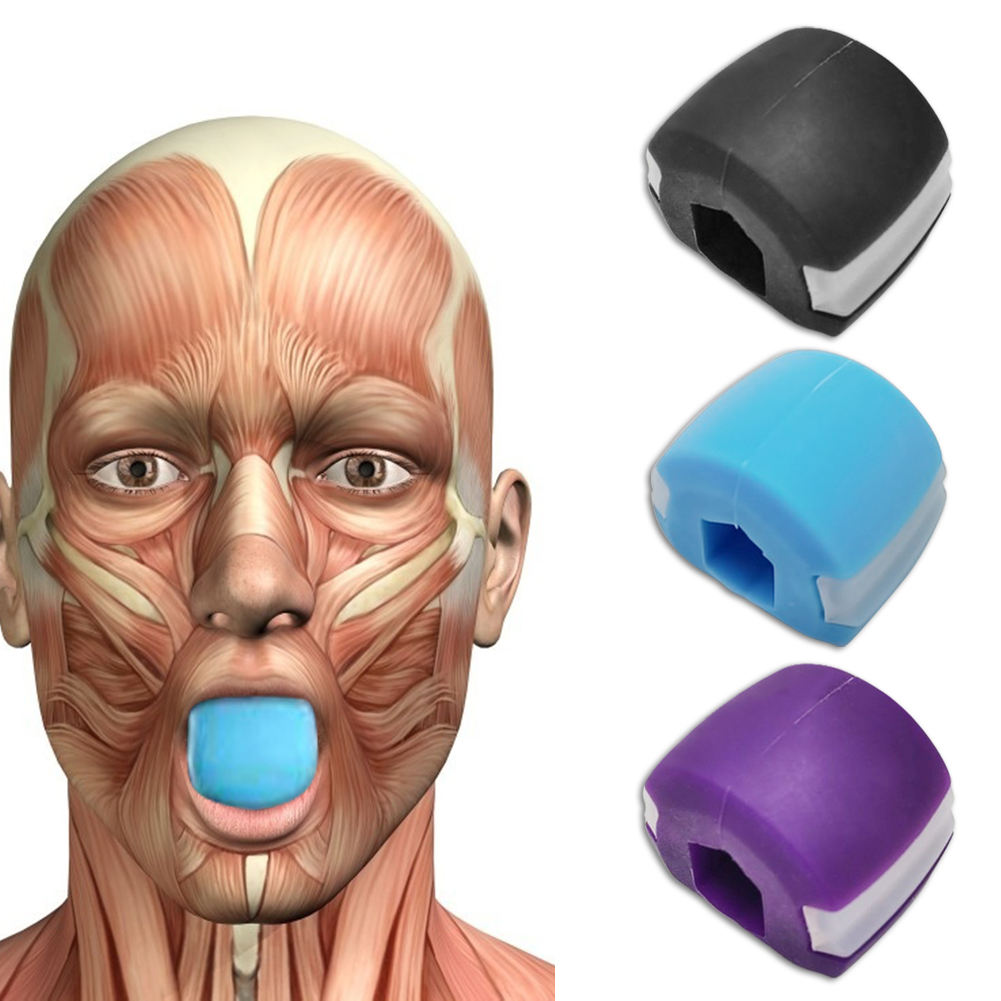 Food-grade Silica Gel Jawline Exercise Chew Ball Muscle Trainin Fitness ...