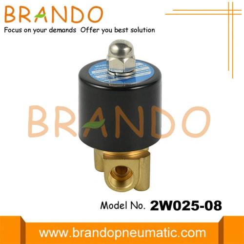 2W025-08 1/4'' NC Brass Solenoid Valve DC24V AC220V China Manufacturers ...