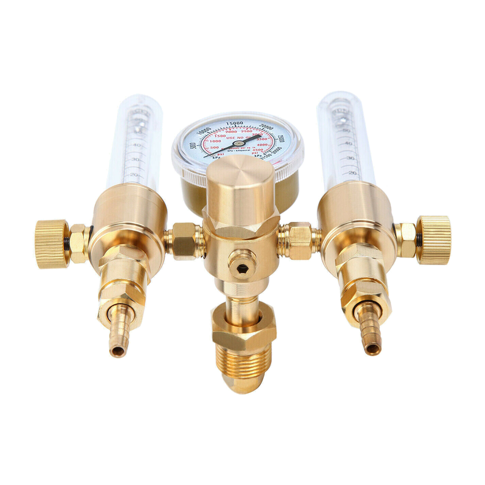 Welding Dual Output Argon Gas Regulator Flowmeter 0-60cfh Easy To ...