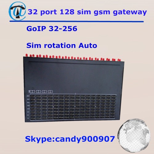 8 Sim Card Rotation Auto Gateway Anti Sim Blocked 32 Port 256 Sim Gsm ...