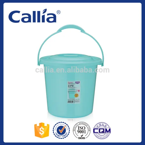 Home Use 16l Large Plastic Bucket Colored Plastic Bucket With Lid, High ...