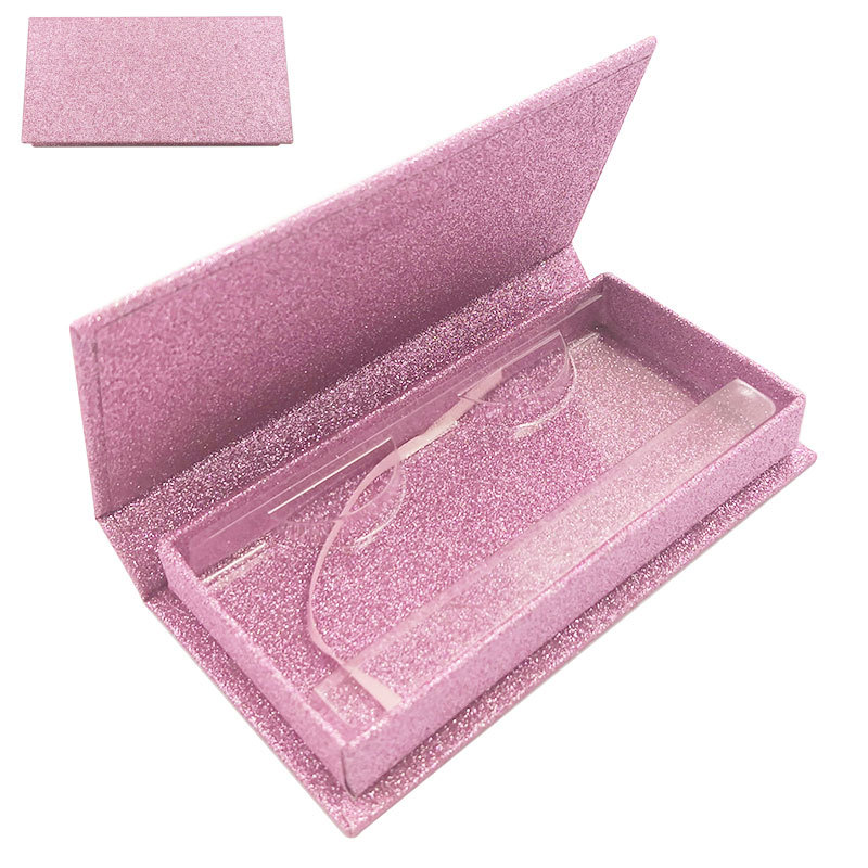 Red Eyelash Box Rectangle Glitter Lash Case, High Quality Red Eyelash Box Rectangle Glitter Lash ...