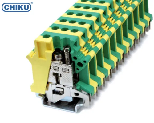 Din Rail Ground Screw Terminal Block, High Quality Din Rail Ground ...