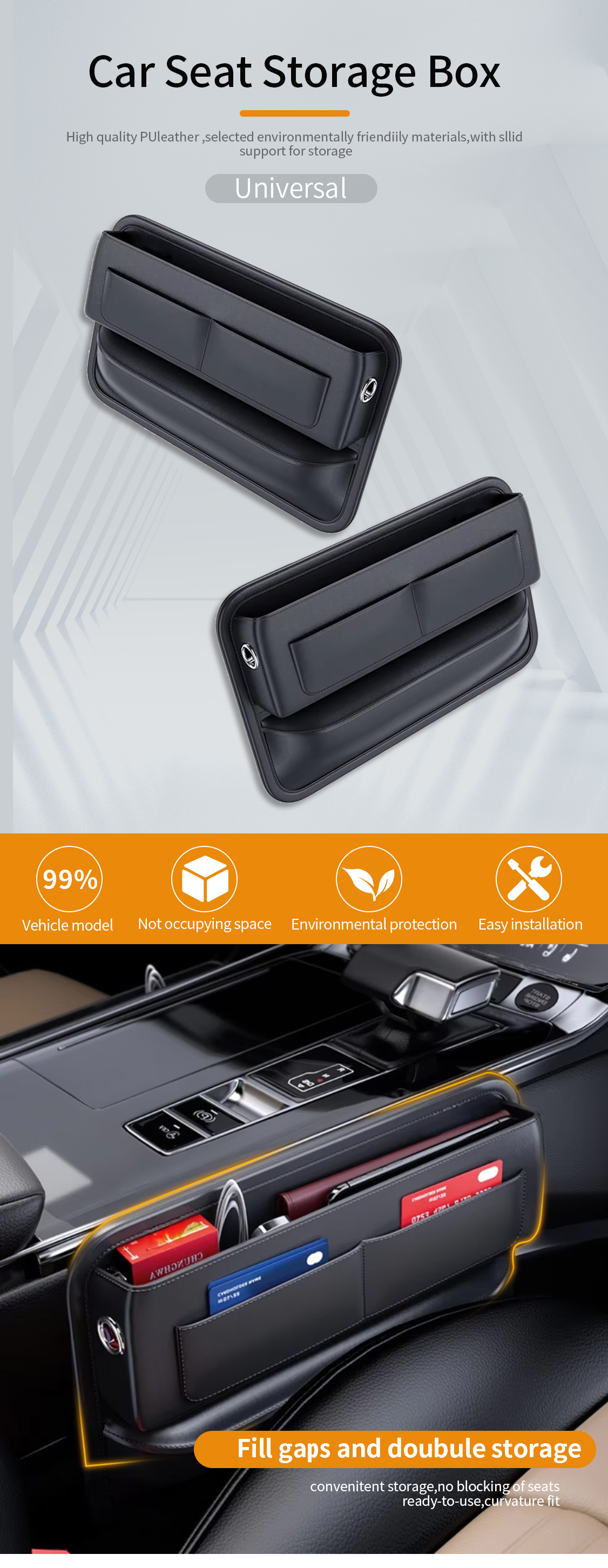 Auto Console Side Storage Box And Car Organizer: Enhancing Your Front ...