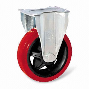 Caster In Red Color, Made Of Polyurethane Material, High Quality Caster ...