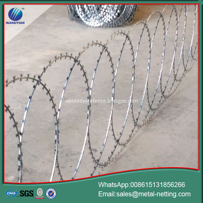 Flat Blade Razor Wire Flat Concertina Wire, High Quality Flat Blade ...