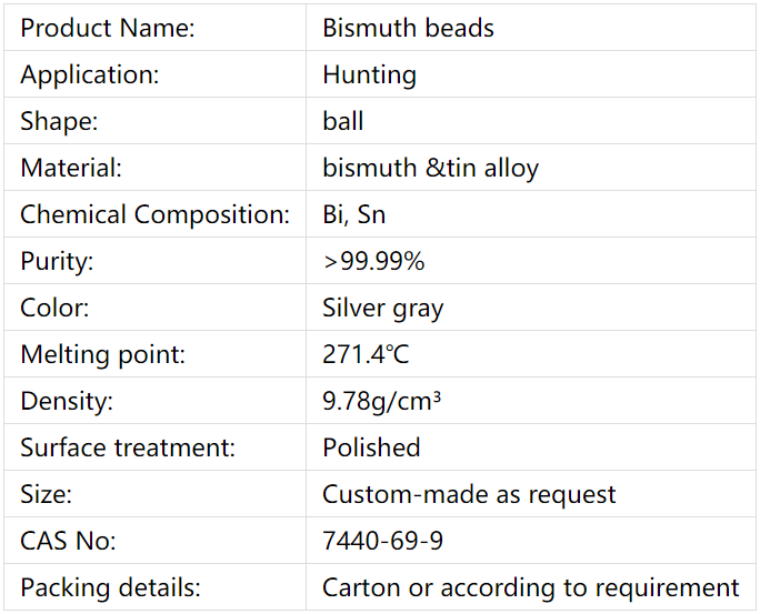 슈퍼 샷을위한 Φ3.5mm Bismuth 합금 공, Bossgoo.com의 고품질 슈퍼 샷을위한 Φ3.5mm Bismuth 합금 공