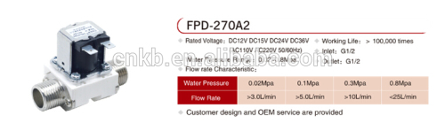Dc24v Solenoid Valve Fpd-270a2 For Water Heater And Water Boiling ...