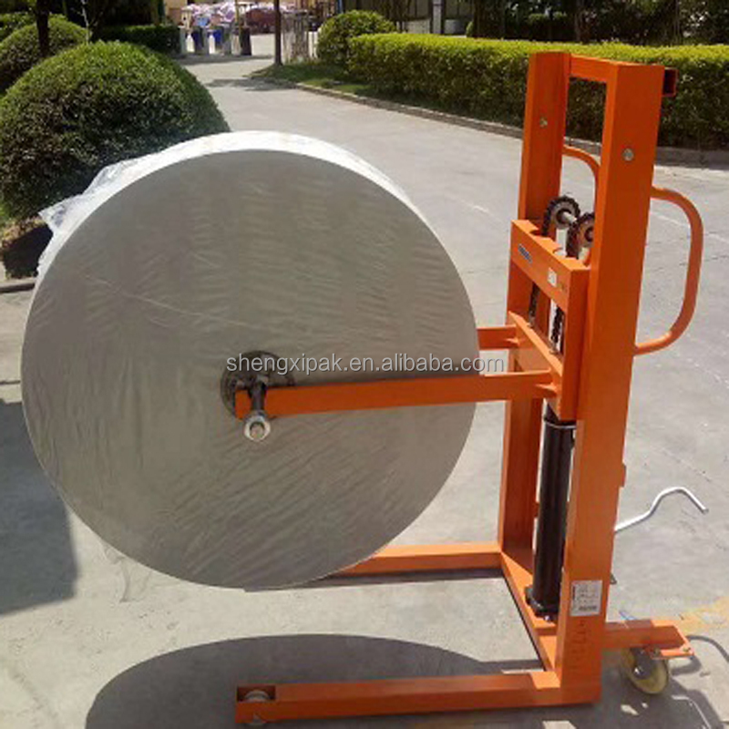 Manual Paper Roll Forklift Trolley, High Quality Manual Paper Roll ...