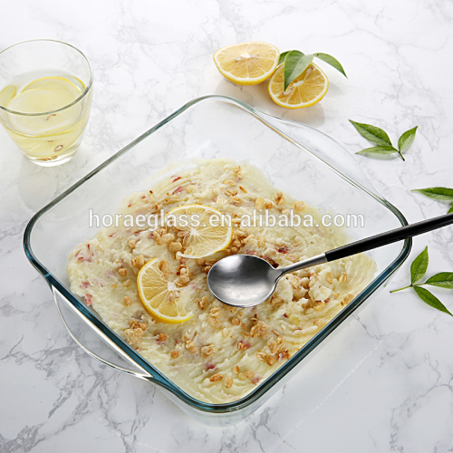 Transparent Explosion-proof Toughened Glass Baking Pan Home Square High ...