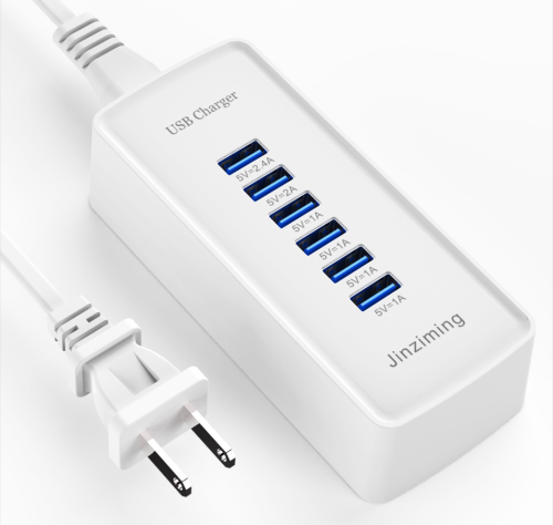 Multi 6-usb Ports Travel Charger สถานีชาร์จเดสก์ท็อป คุณภาพสูง Multi 6 ...