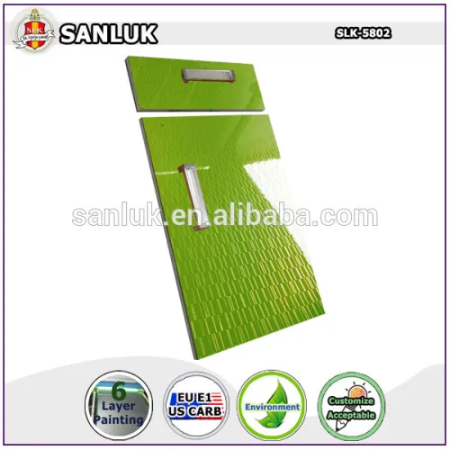 Embossed High Gloss Kitchen Cabinet Door Panel, High Quality Embossed ...