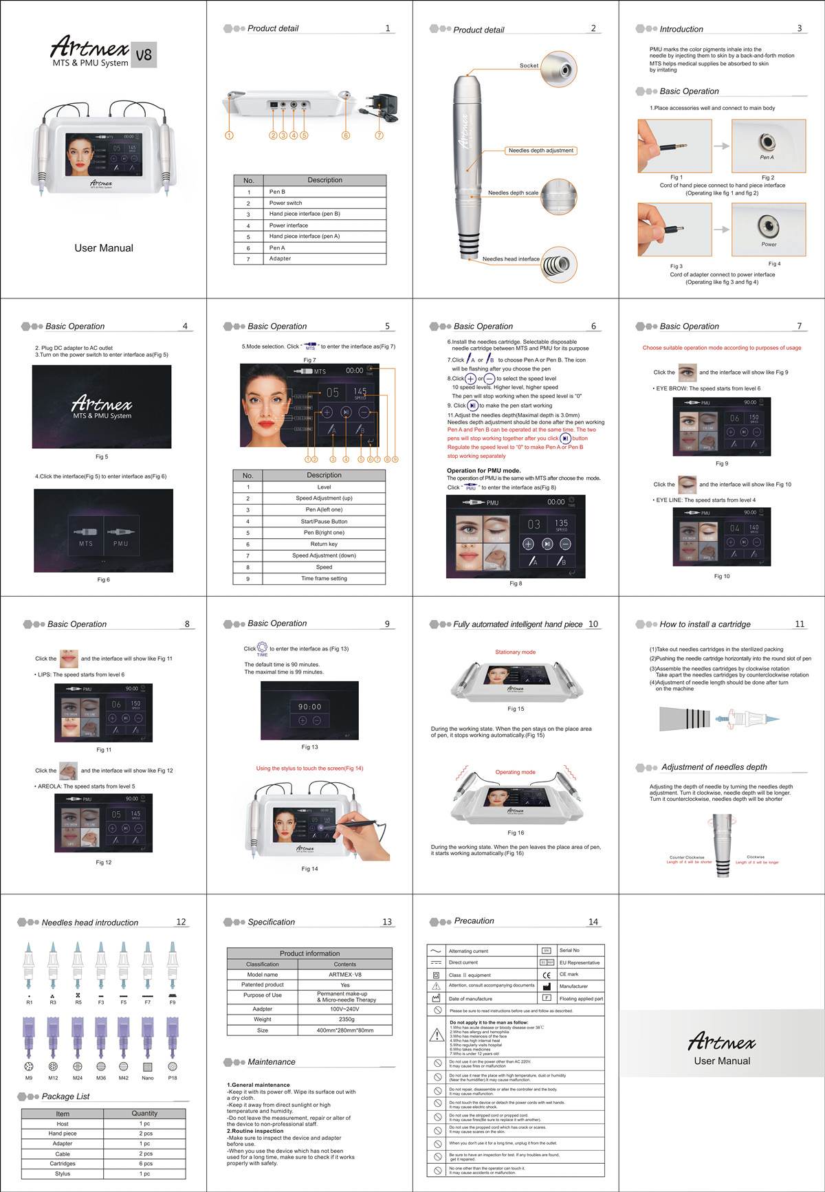 Artmex V8 Micropigmentation Dermography Machine, High Quality Artmex V8 ...