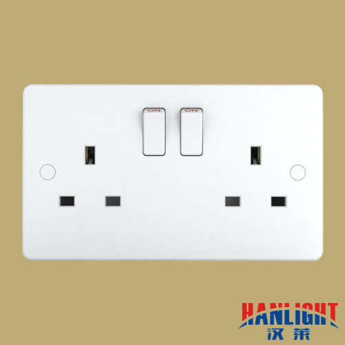 Uk Type 2 Gang 3 Pin Single Pole/double Pole 13a Switched Socket, High ...